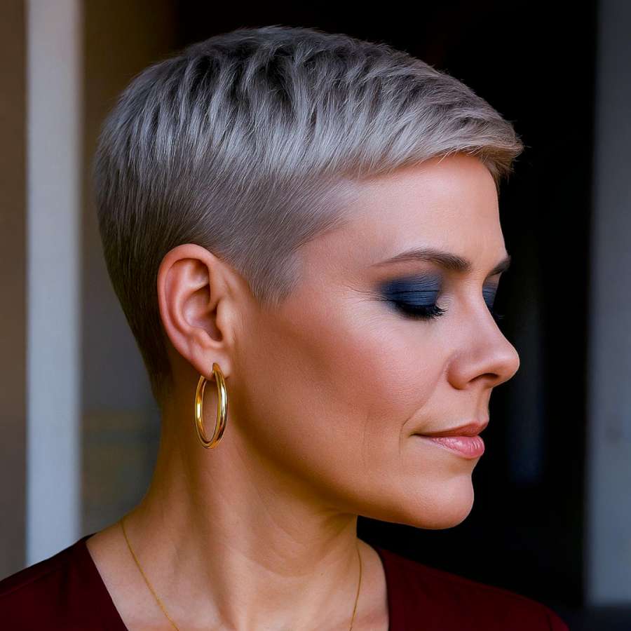 Chic and Confident: 360° Platinum Pixie Haircuts for Modern Women - Likeeed