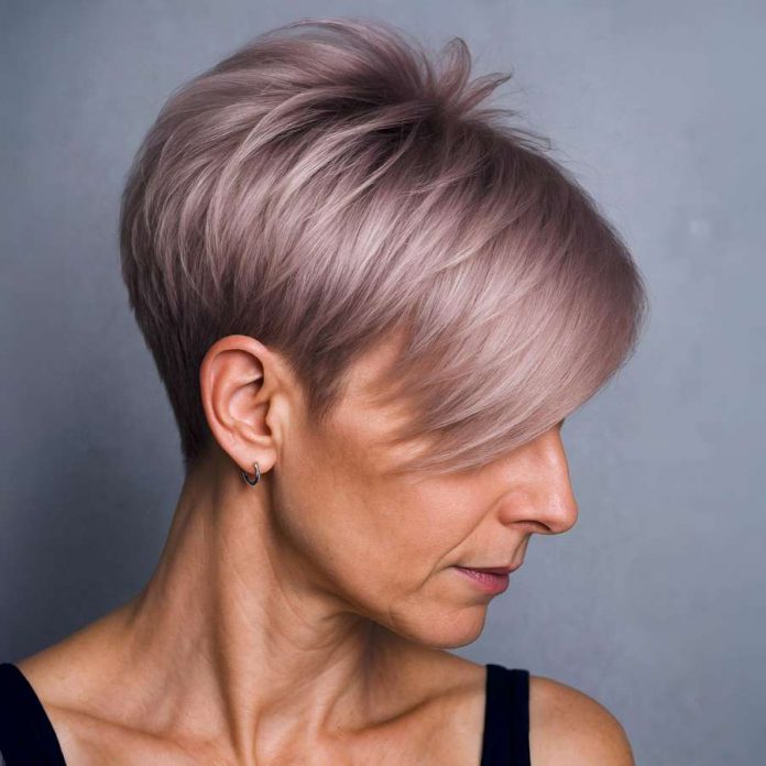 Versatile Ash Lavender Pixie Cuts That Radiate Modern Elegance - Likeeed