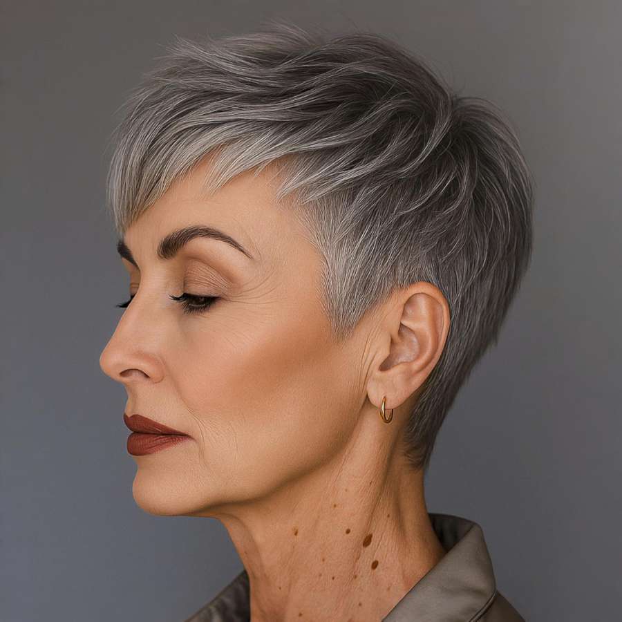 Timeless Silver Pixie Cuts for the Modern Woman - Likeeed