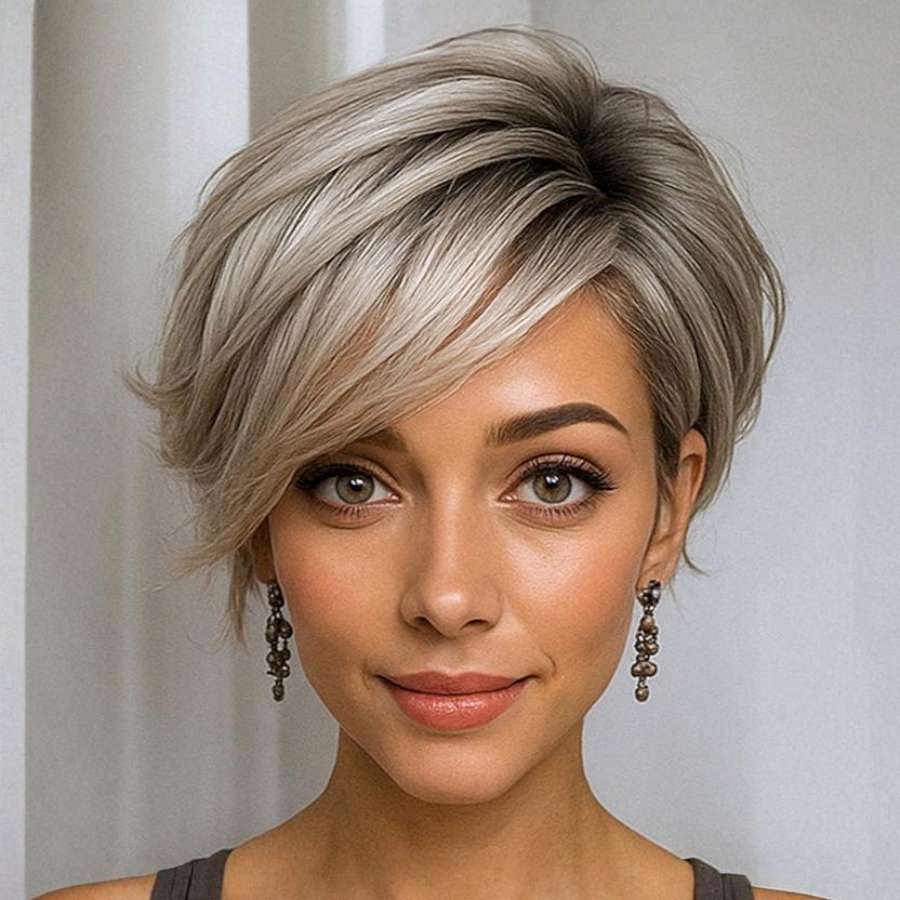 Modern Platinum Pixie Cuts for Bold Elegance - Likeeed