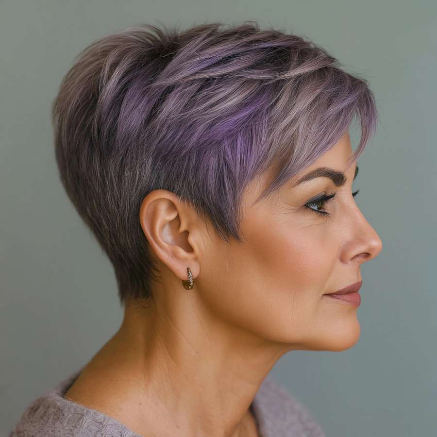 Soft Lavender Pixie – A Perfect Blend of Elegance and Edge - Likeeed