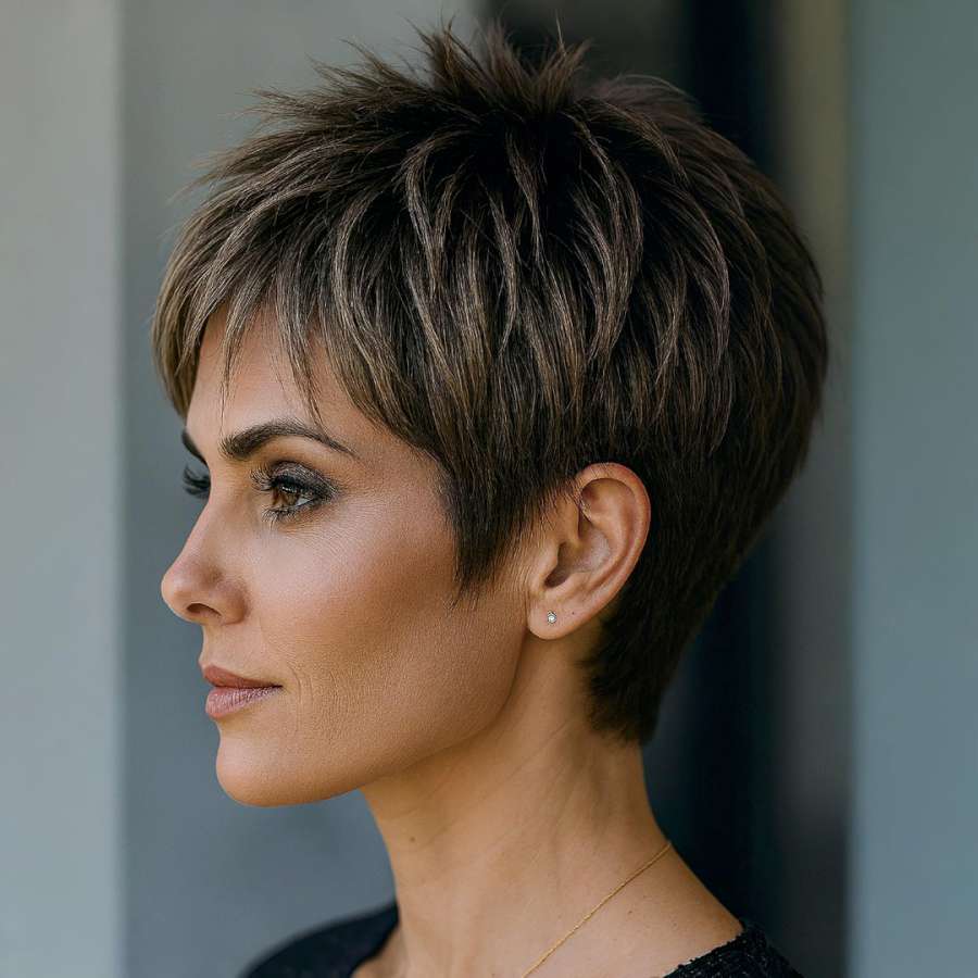 Sophisticated Textured Pixie Cuts from Every Angle - Likeeed