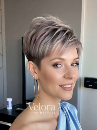 Platinum Pixie Elegance: The Modern Definition of Sophisticated Short ...